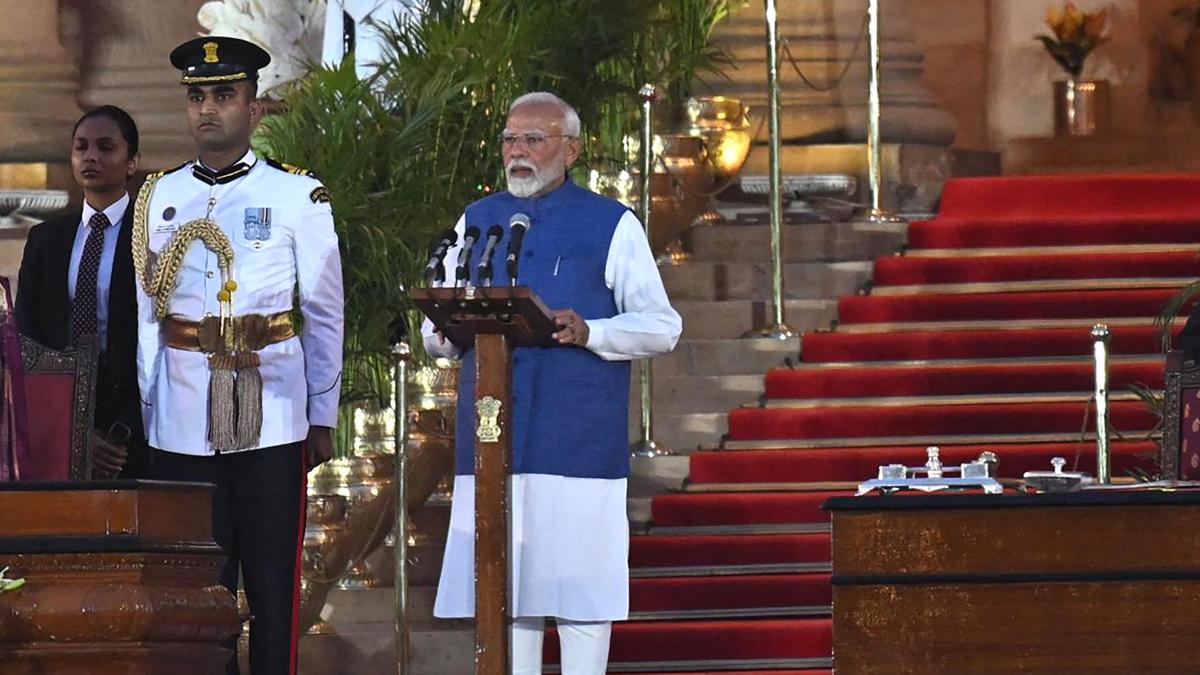 Narendra Modi toma posesión como primer ministro de la India para su ...