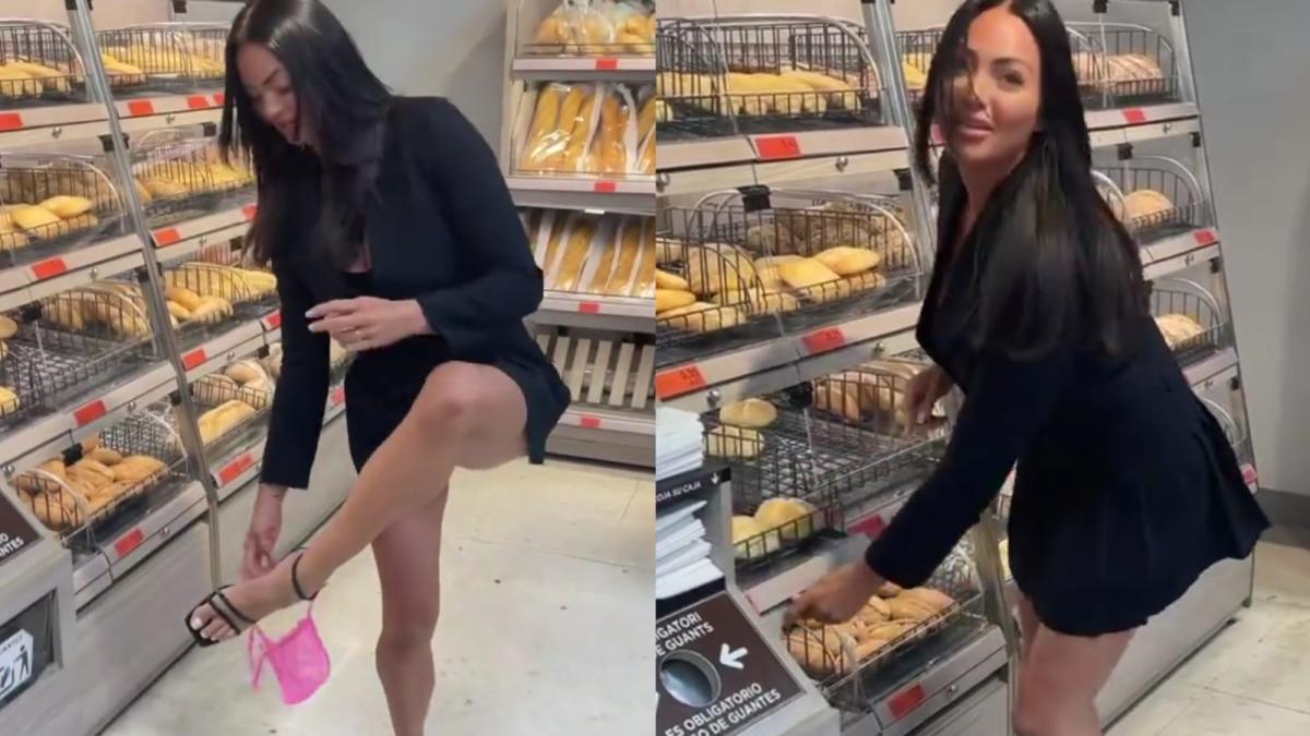 Duras críticas a influencer que se quitó la ropa interior y la puso en ...