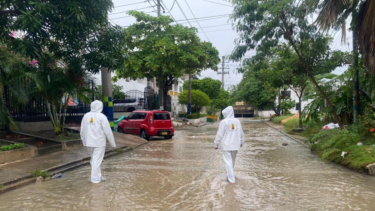 Barranquilla: perturbación tropical AL97 en el mar Caribe