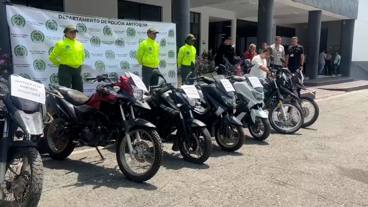 Motocicletas robadas en Medellín saldrían de la ciudad y terminarían en ...