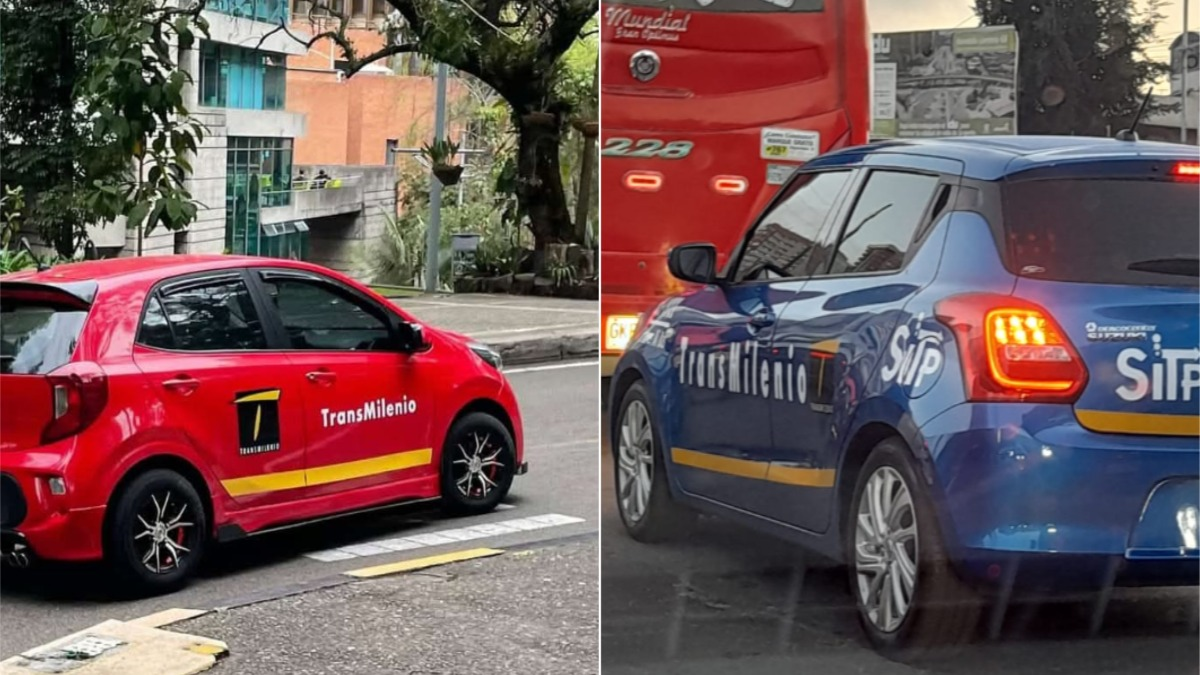 ¿Carros particulares con los colores y los logos de TransMilenio ...