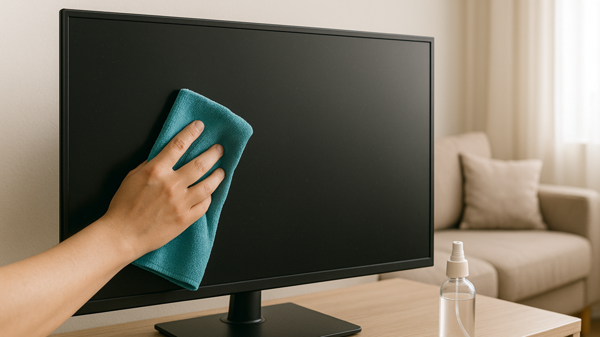 El sencillo truco para limpiar la pantalla de la televisión sin dañarla ...