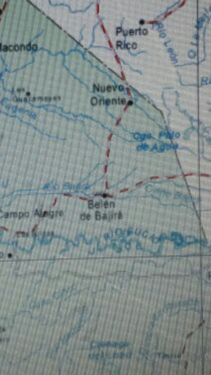 Nuevo mapa de Chocó con Belén de Bajirá publicado por el IGAC