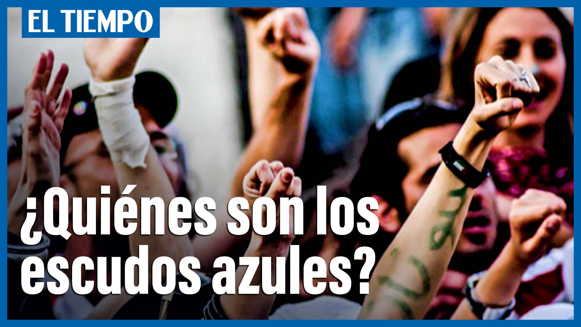 Protestas en Bogotá: ¿Quiénes son los escudos azules?