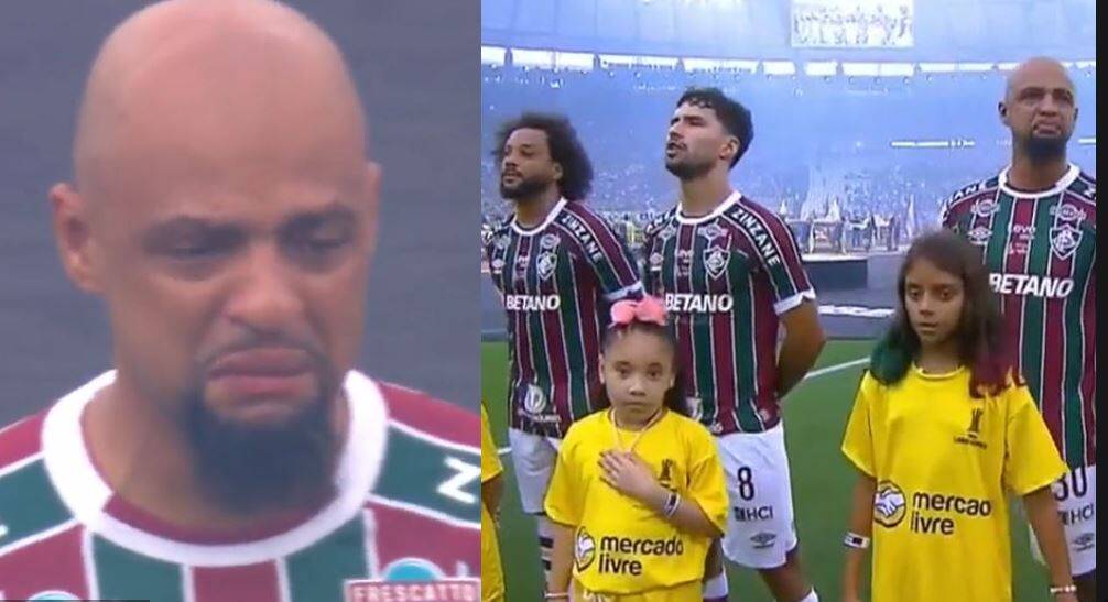 Copa Libertadores: Felipe Melo llora con el himno de Brasil en final ...