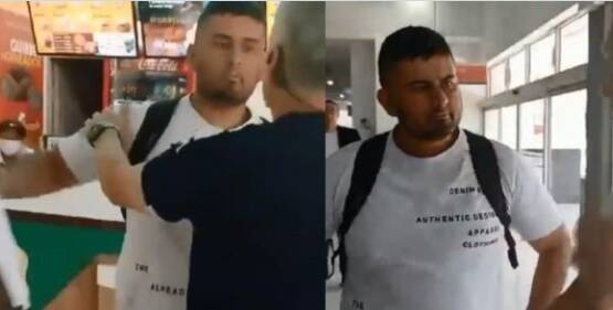 Javier Reina, jugador del Cali: abordado por hincha en el aeropuerto