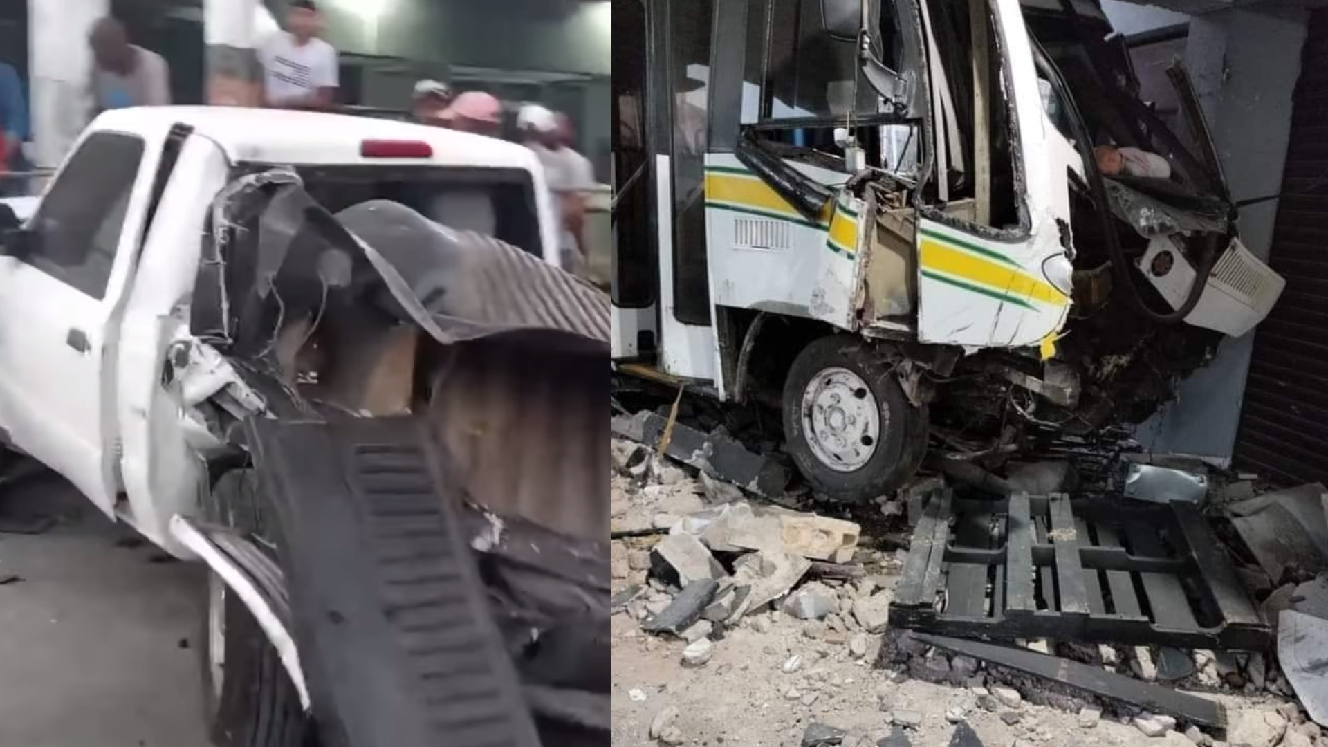 Bus público chocó contra cinco vehículos en San Andrés: dejó varios ...