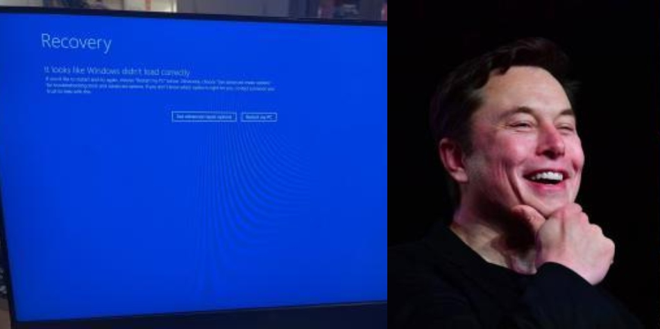Elon Musk se burla, con un meme, de la falla mundial de Microsoft y ...