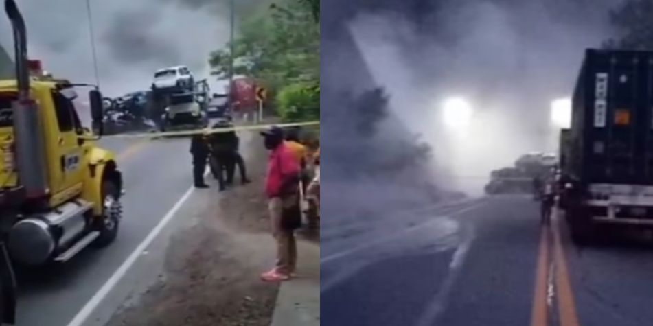 Sigue cierre de la vía Buga - Buenaventura por accidente de tránsito ...