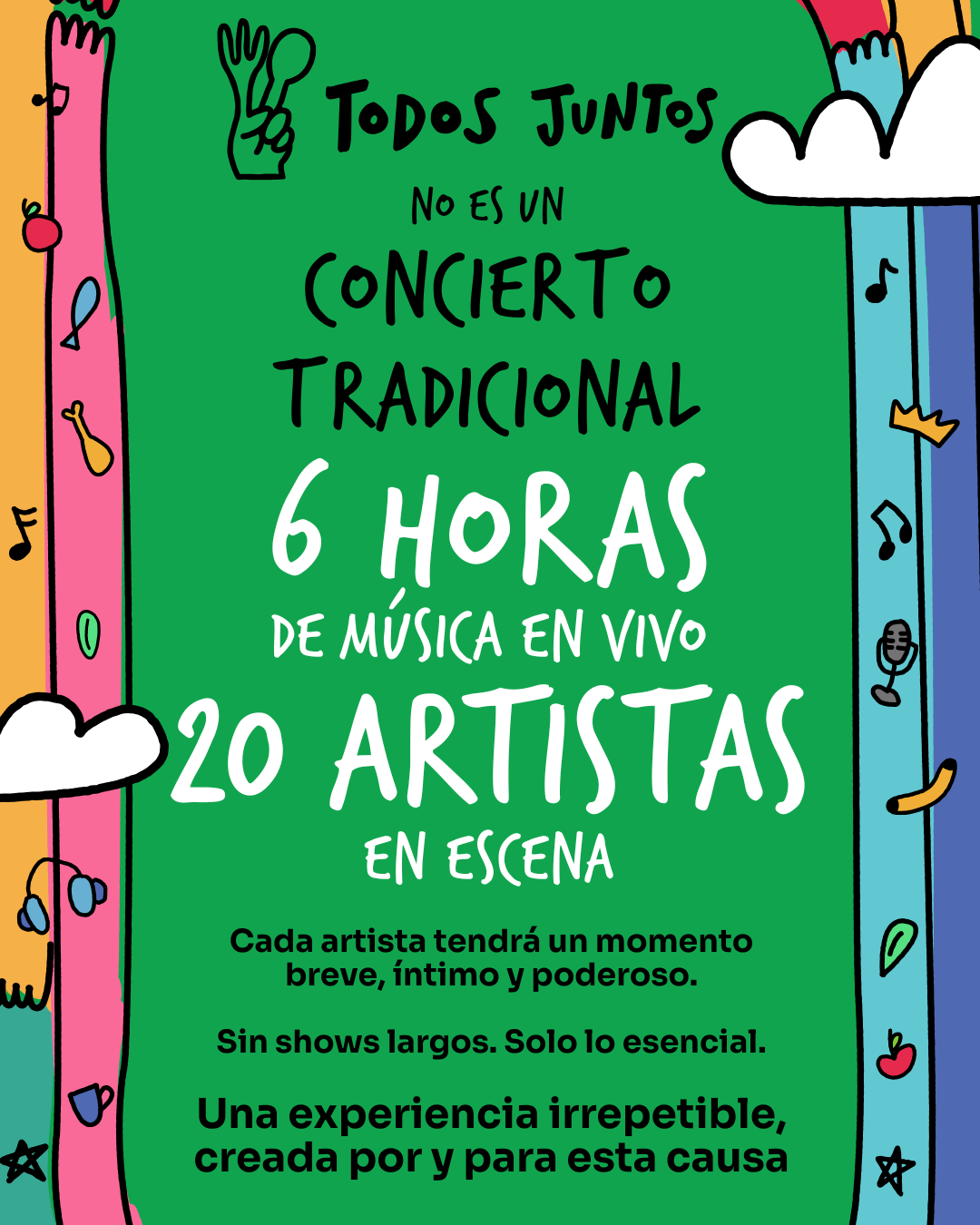Concierto Todos Juntos 2025: más de 20 artistas se unen en Bogotá para ...