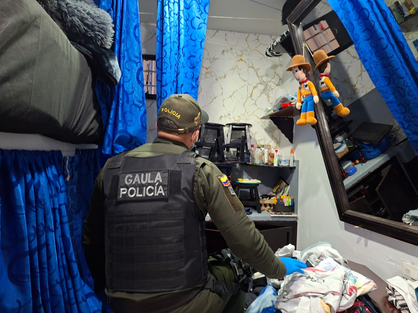 GAULA desmantela call cecárcel,nter criminal en la cárcel de Cómbita