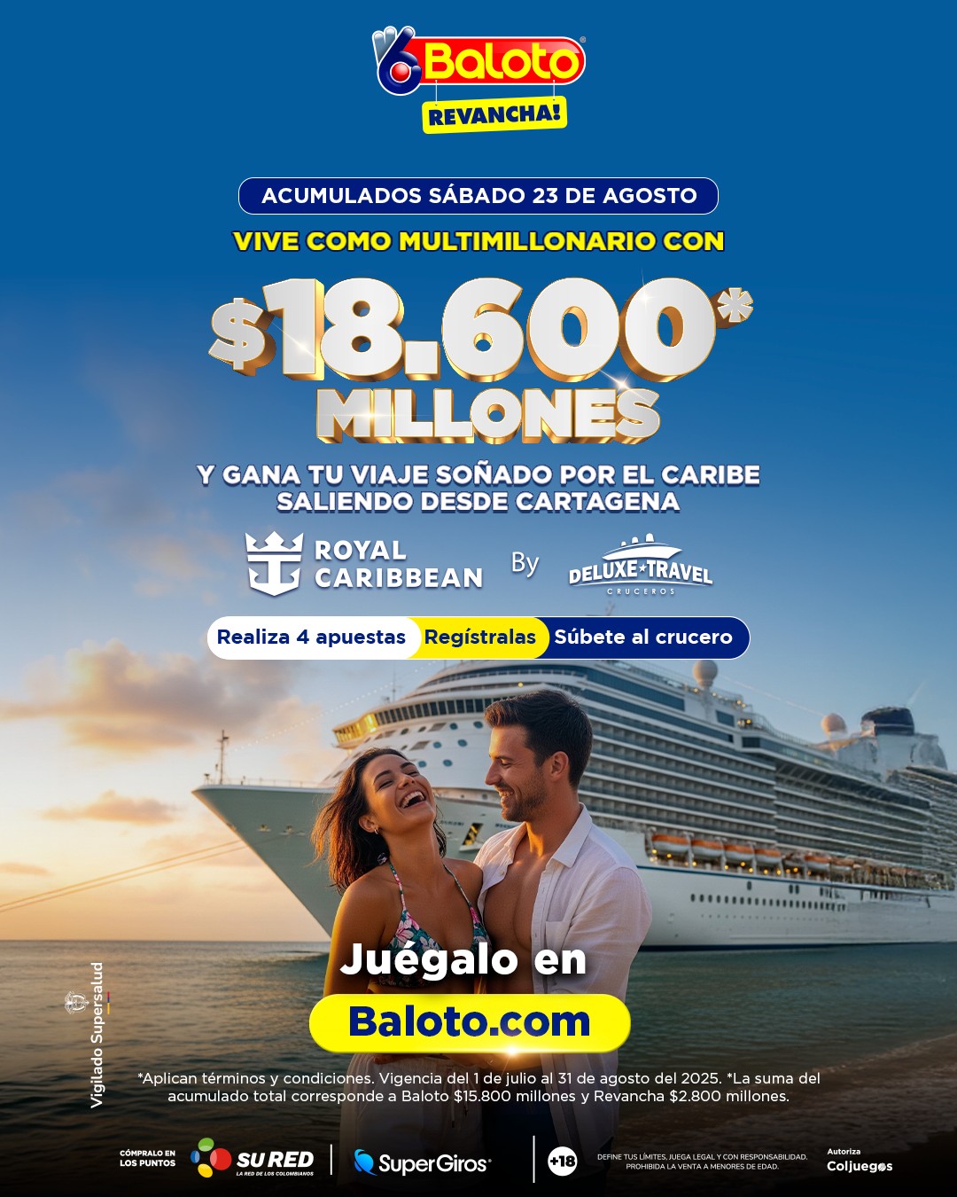 Baloto y Baloto Revancha, conozca aquí los resultados del último sorteo del sábado 23 de agosto ...