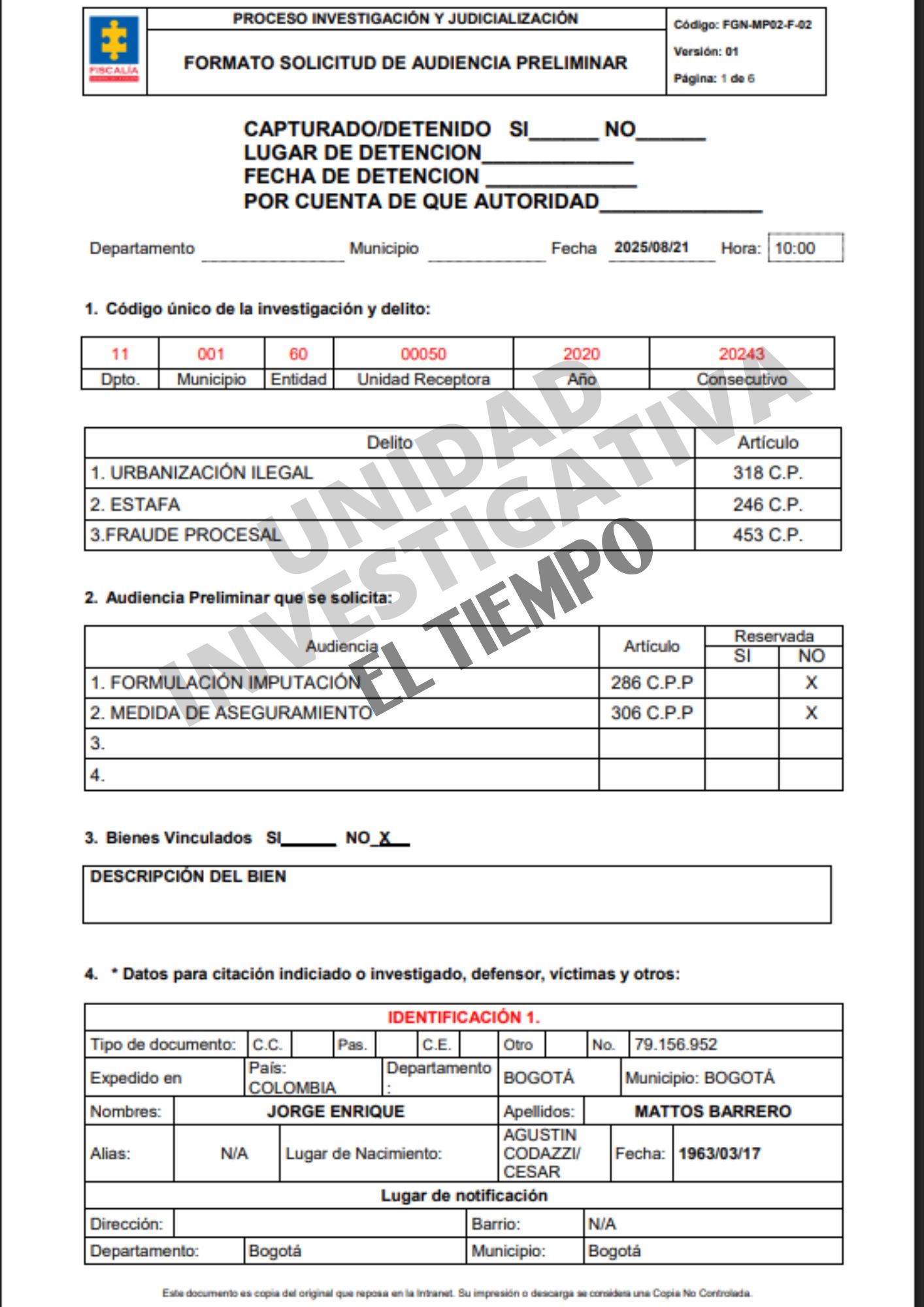 Ultimátum de la Fiscalía al poderoso empresario Jorge Mattos en caso ...