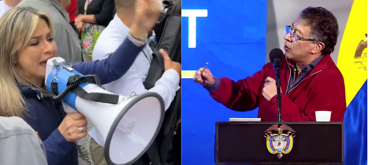 El fuerte encontrón de Vicky Dávila con Gustavo Petro: acusaciones de ...