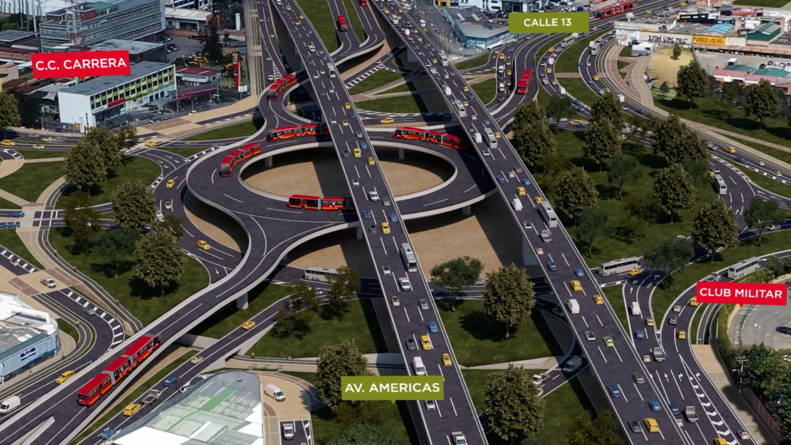 Implosión de los puentes de la calle 13 con carrera 50 y avenida Las ...