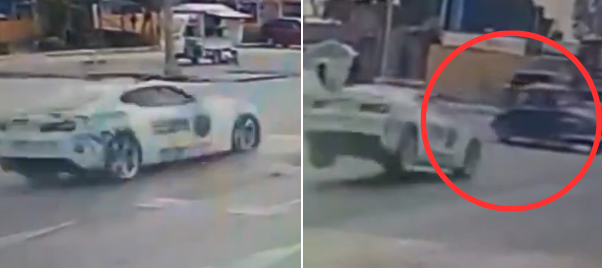 Video | Patrulla de Policía pasa un reductor de velocidad a toda prisa ...