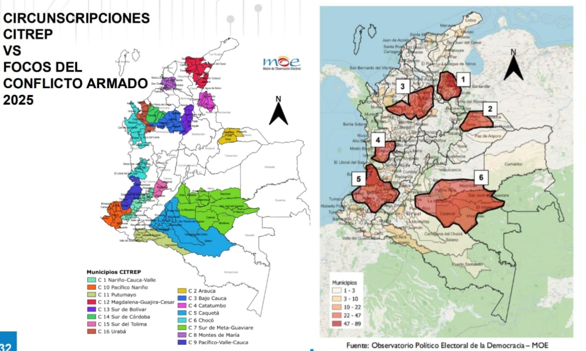 Las curules de paz van a su última elección entre alertas por ...