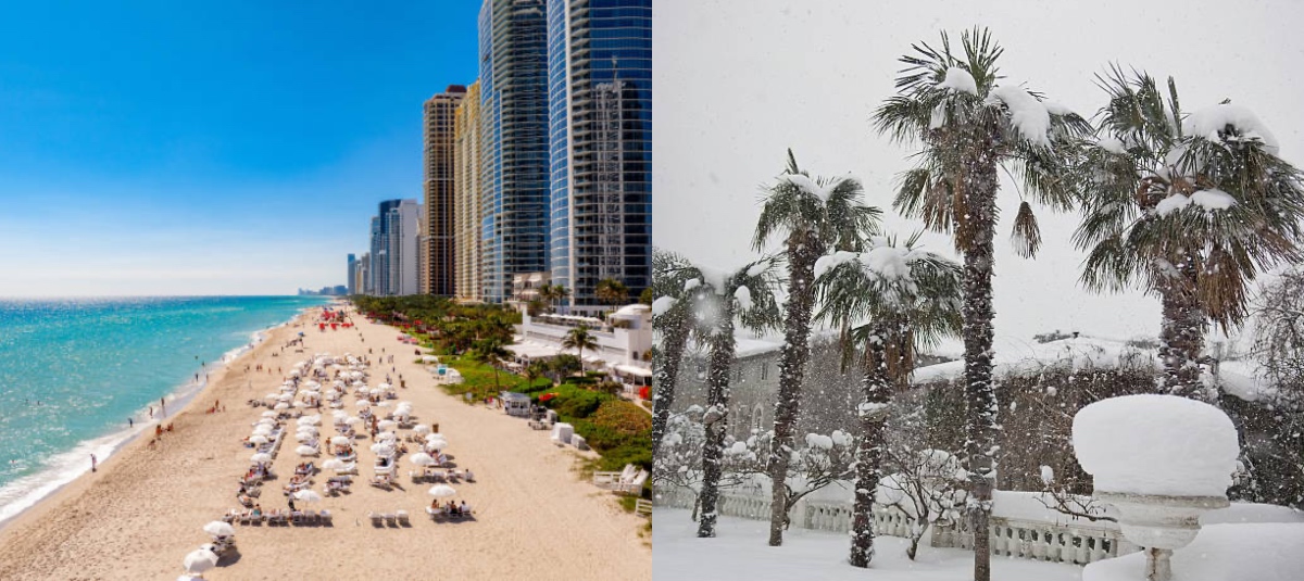 Frente frío traerá copos de nieve en Golfo de México, en costas de ...