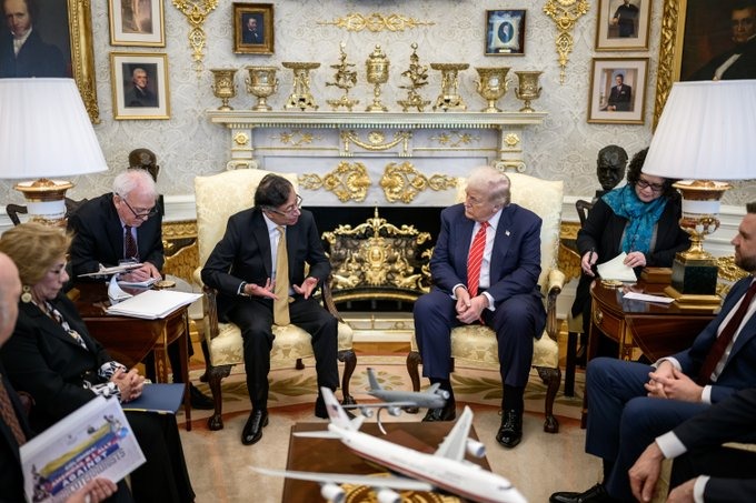 Publican primeras fotos del presidente Gustavo Petro y Donald Trump en ...