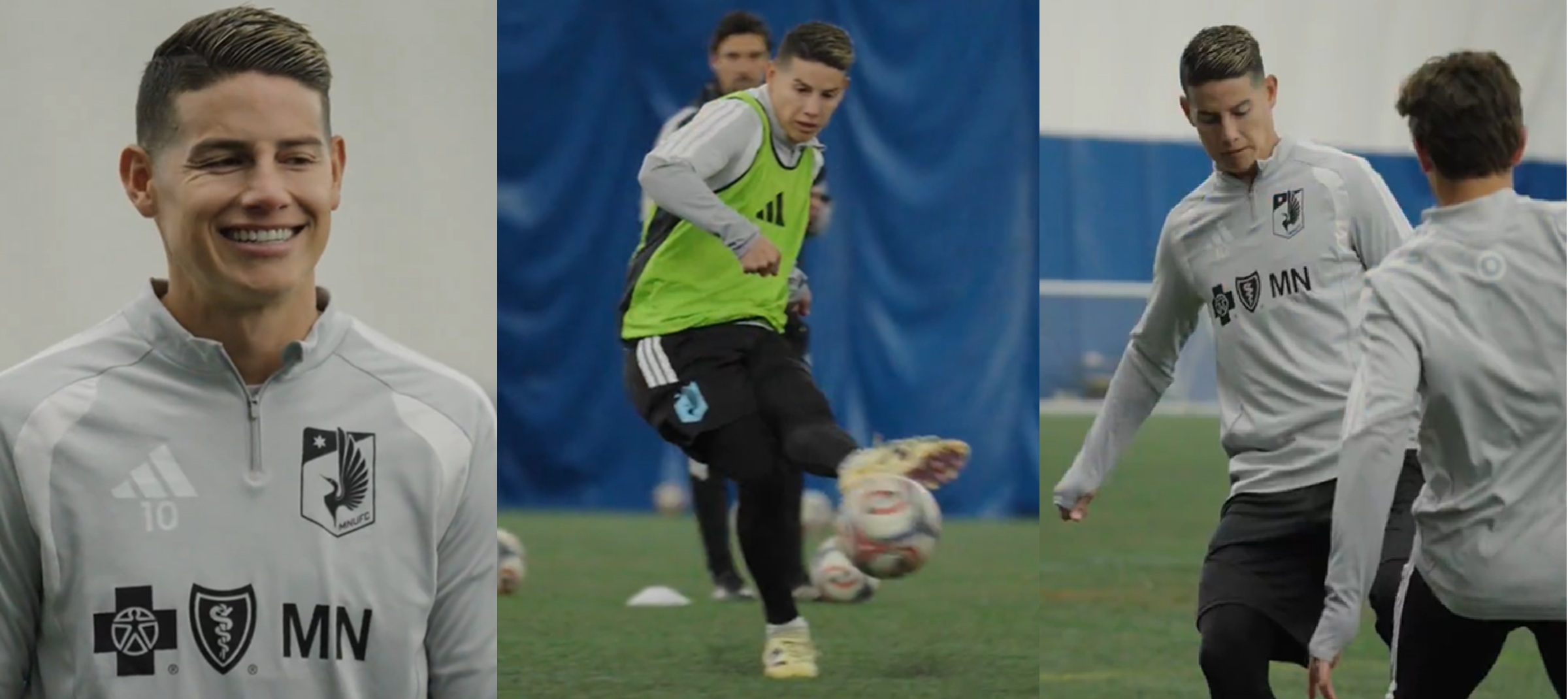 Video | James Rodríguez ya entrena con el Minnesota United y palpita su ...