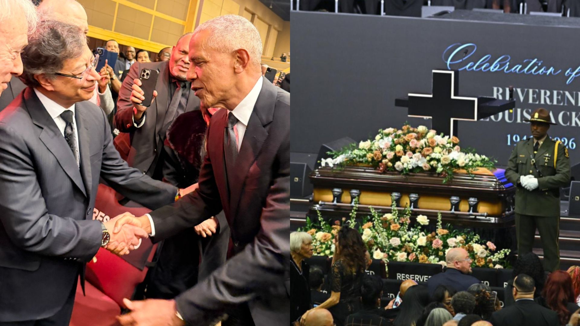 Presidente Gustavo Petro asiste al funeral de Jesse Jackson en Chicago ...